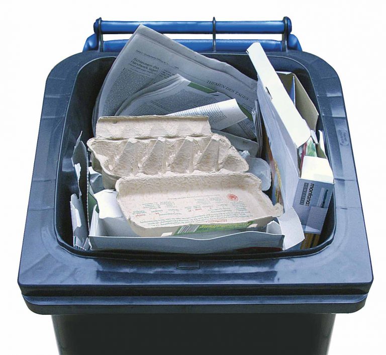 Herne macht "blau": Die Papiertonne vor der Haustür